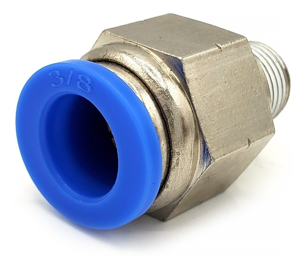 10 Pz De Conector/racor Rápido Neumático Recto 1/8 Npt X 3/8 | Instrutek